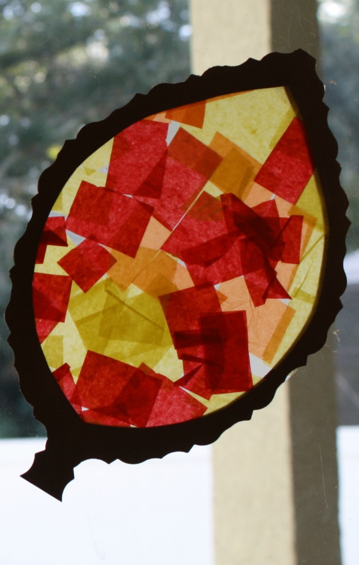 Fall Craft For Toddlers And Preschoolers Leaf Sun Catcher Fall Craft For Toddlers And Preschoolers Leaf Sun Catcher