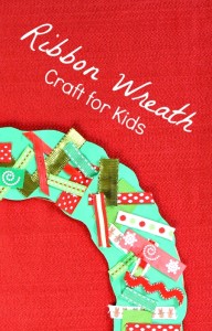 Ribbon Wreath Craft for Kids