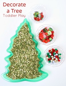 Decorate a Tree Toddler Sensory Play