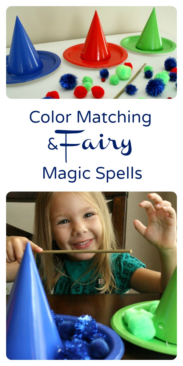 Color Matching Fairy Magic Spells Preschool Activity