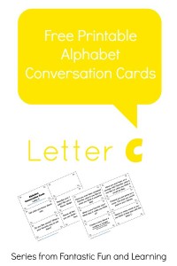 Letter C Alphabet Conversation Cards - Fantastic Fun & Learning