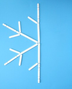Popsicle Stick Snowflake Art and Math - Fantastic Fun & Learning
