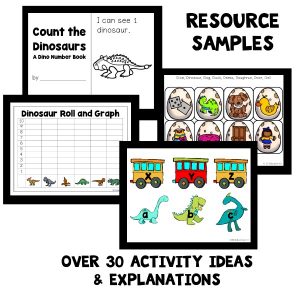 16 Dinosaur Play Worlds and Sensory Bins for Preschool
