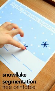 Snowflake Segmentation Printable Mat - Fantastic Fun & Learning