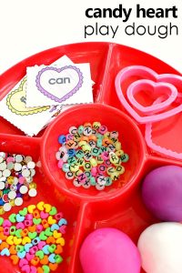 Candy Heart Play Dough Sight Word Play - Fantastic Fun & Learning