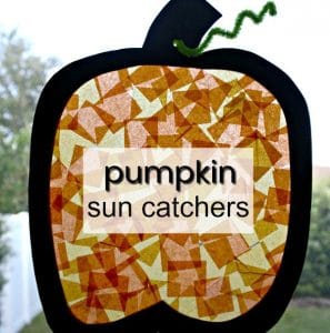 Pumpkin Sun Catcher Fall Craft - Fantastic Fun & Learning