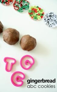 Gingerbread Play Dough ABC Activity - Fantastic Fun & Learning