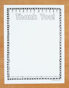 Free Printable Christmas Thank You Notes for Kids