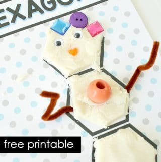 Snowman Shape Play Dough Mats - Fantastic Fun & Learning