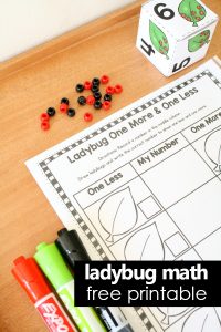One More One Less Number Sense Ladybug Math - Fantastic Fun & Learning