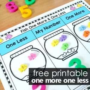 One More One Less Number Sense Fish Math - Fantastic Fun & Learning