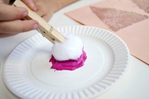 Sponge Painted Ice Cream Cone Summer Art Project - Fantastic Fun & Learning