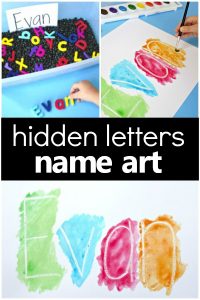 Hidden Name Art Preschool Name Activity - Fantastic Fun & Learning