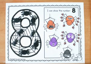 Spider Counting Numbers Printable Mats - Fantastic Fun & Learning