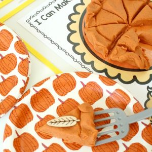 Pumpkin Pie Play Dough Fractions Free Printable - Fantastic Fun & Learning
