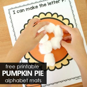 Pumpkin Pie Preschool Alphabet Printables - Fantastic Fun & Learning