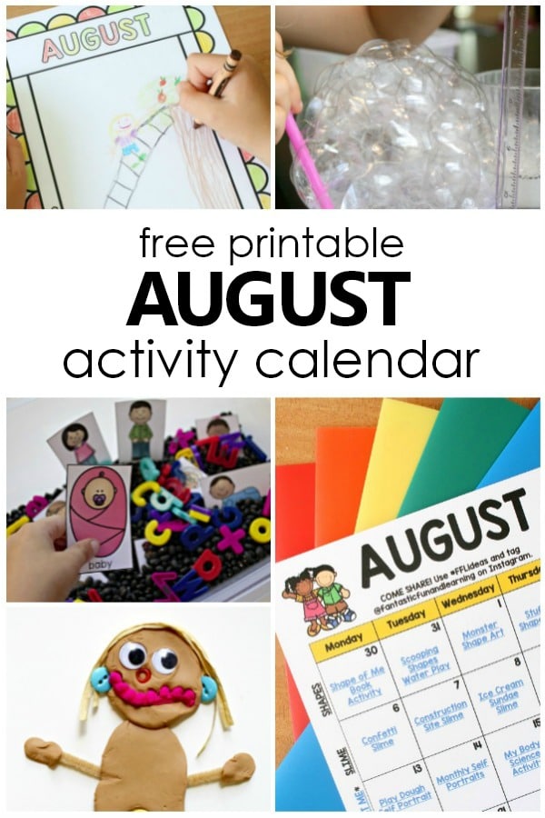 August Preschool Activities And Fun Things To Do With Kids August Preschool Activities And Fun Things To Do With Kids