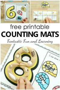 Seashell Counting Numbers Math Mats - Fantastic Fun & Learning
