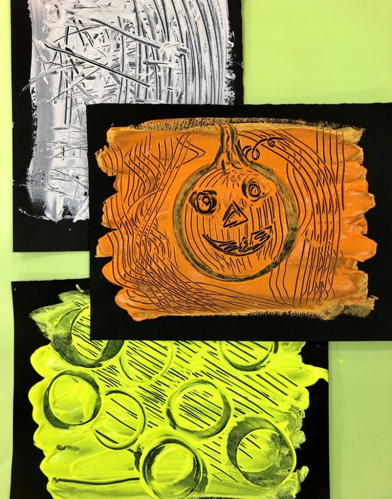 Halloween Art for Kids: Flip the Painting Process Art Project