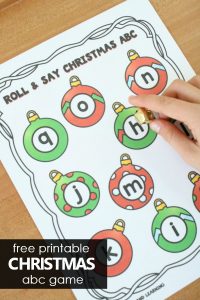 Roll and Say Christmas ABC Game - Fantastic Fun & Learning