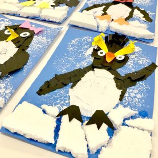 Torn Paper Penguin Craft - Fantastic Fun & Learning