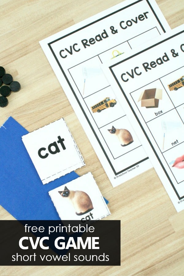 Free Printable CVC Word Game Fantastic Fun Learning