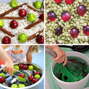 12 Amazing Apple Sensory Bins for Preschool - Fantastic Fun & Learning