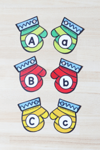 Mitten ABC Matching Game - Fantastic Fun & Learning