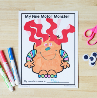 Fine Motor Monster Cutting Activity - Fantastic Fun & Learning