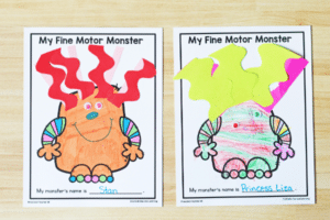 Fine Motor Monster Cutting Activity - Fantastic Fun & Learning
