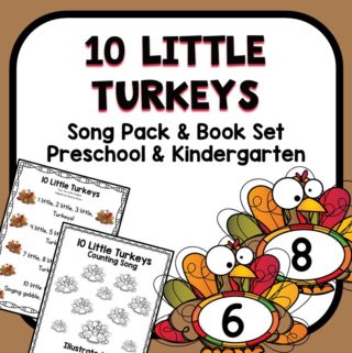 10 Little Turkeys Preschool Song - Fantastic Fun & Learning