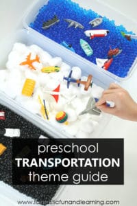 Transportation Theme Preschool Activities - Fantastic Fun & Learning