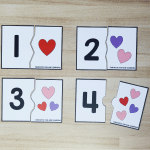 Valentine Heart Counting Puzzles 1-20 - Fantastic Fun & Learning