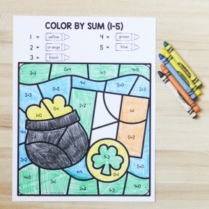 St. Patrick's Day Color by Code - Fantastic Fun & Learning