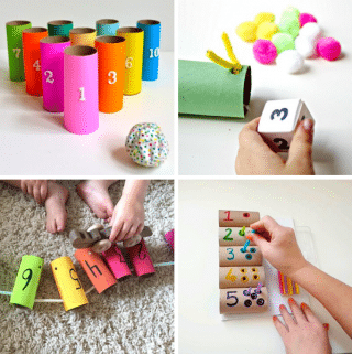 20 Cardboard Tube Math Activities - Fantastic Fun & Learning