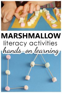 M is for Marshmallow Letter Recognition Activities