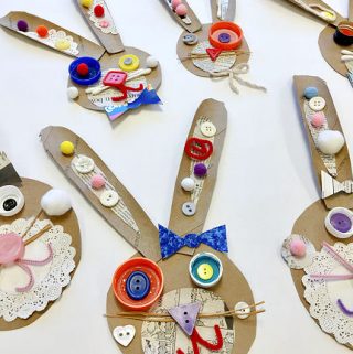 Loose Parts Recycled Rabbit Art Project - Fantastic Fun & Learning