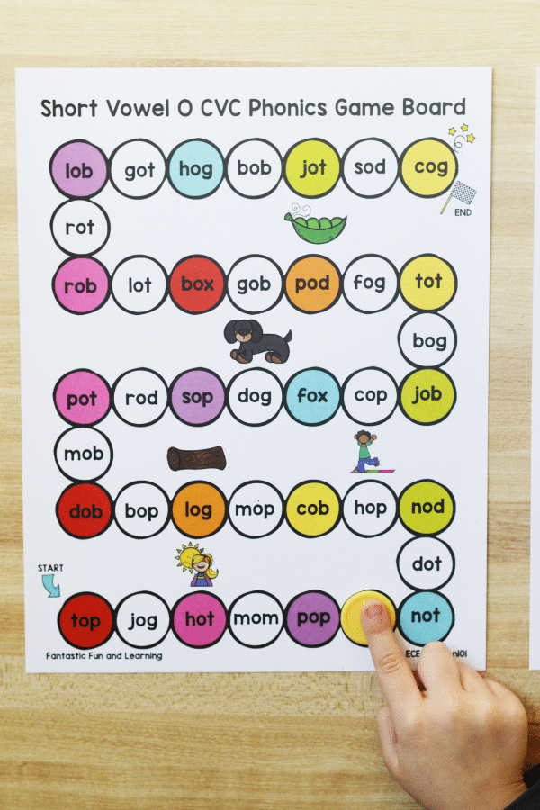 Short O CVC Board Game Fantastic Fun Learning Short O CVC Board Game Fantastic Fun Learning