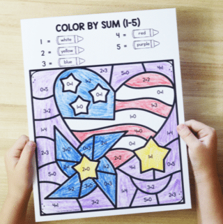 Free Printable 4th of July Color by Code - Fantastic Fun & Learning