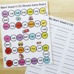 Short U CVC Board Game - Fantastic Fun & Learning