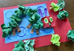 Crumpled Paper Caterpillar Craft - Fantastic Fun & Learning