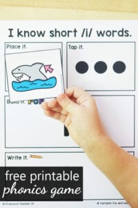 Short I CVC Word Building Phonics Game - Fantastic Fun & Learning