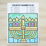 Hanukkah Color by Code - Fantastic Fun & Learning