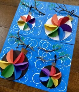 Color Wheel Christmas Ornament Art Project - Fantastic Fun & Learning
