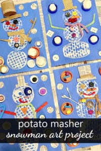 Potato Masher Snowman Art Project - Fantastic Fun & Learning