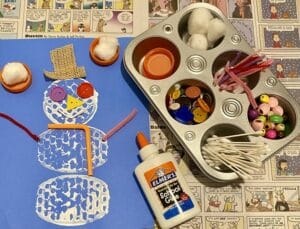 Potato Masher Snowman Art Project - Fantastic Fun & Learning
