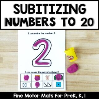 Ways to Show Numbers to 10 Play Dough Mats - Fantastic Fun & Learning