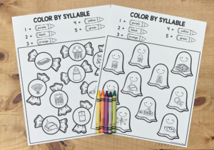 Halloween Color by Syllable - Fantastic Fun & Learning