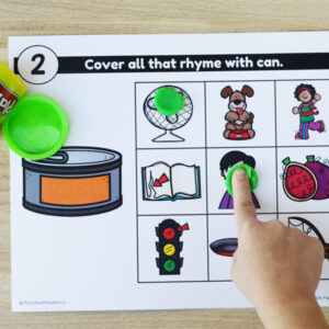 Cover All That Rhyme Phonological Awareness Game - Fantastic Fun & Learning