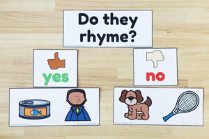 Rhyming Sort Phonological Awareness Printable
